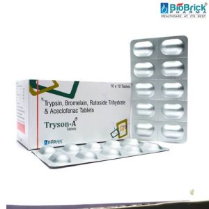 Trypsin, Bromelain, Rutoside Trihydrate and Aceclofenac Tablets ...